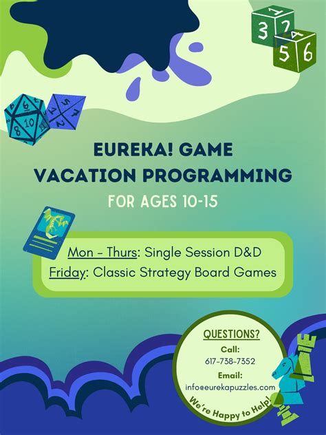 Eureka Game Vacation Programming Eurekapuzzles
