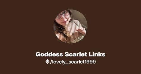 Goddess Scarlet Links Linktree