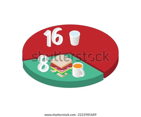 Intermittent Fasting Plan 168 Diet Method Stock Vector Royalty Free