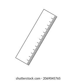 Simple Ruler Cartoon Style Illustration Vector Stock Vector Royalty Free 1903726048 Shutterstock