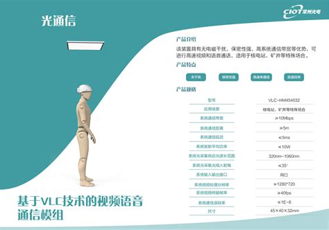 基于VLC技术的视频语音通信模组 智能先进照明产品 研发定制 常州光电技术研究所