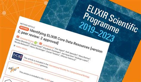Elixir A Distributed Infrastructure For Life Science Information