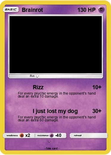 Pokémon Brainrot 12 12 Rizz My Pokemon Card