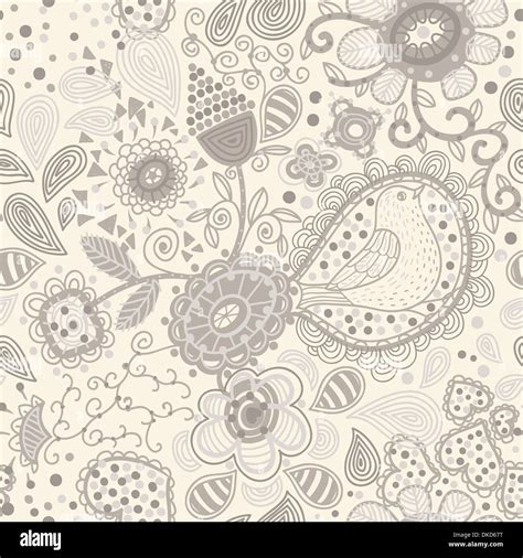 Vector Floral Seamless Texture Stock Vector Image And Art Alamy