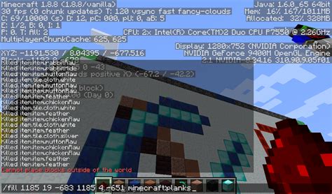 Fill Command Error Unmodified Minecraft Client Support Support Minecraft Forum Minecraft