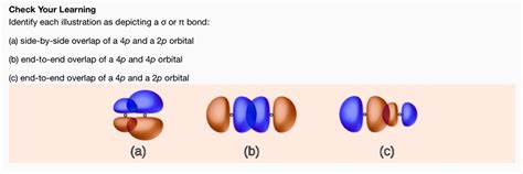 Solved Check Your Learning Identify Each Illustration As Depicting A 0 Or N Bond Side By Side