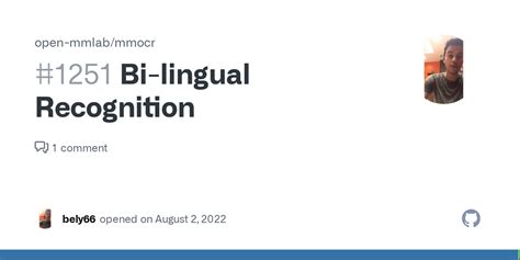 Bi Lingual Recognition · Issue 1251 · Open Mmlabmmocr · Github