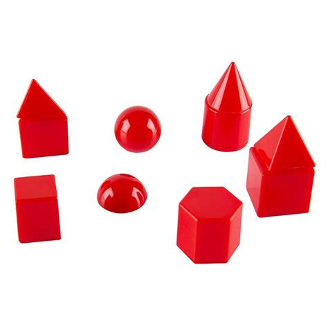 3d geometric shapes set single colour ~2 5cm 10pc mini geosolids