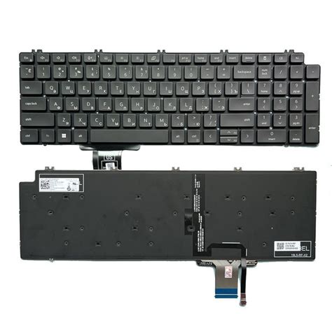 Новая клавиатура для Dell Precision 7760 Клавиатура with backlit с ...