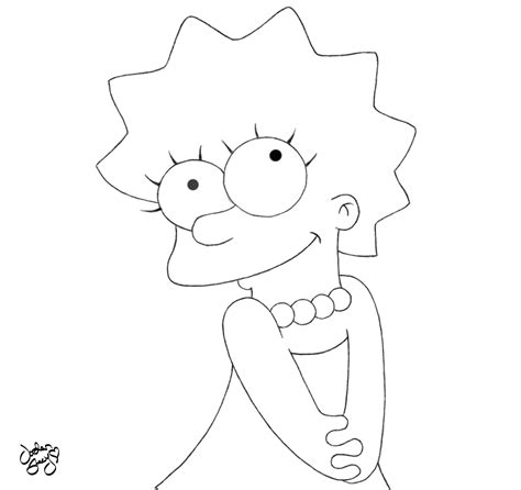 Lisa Simpson Sketch By Jordanstacy On Deviantart