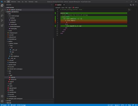Covered Lines Green Color Is Not Visible In Dark Mode Issue Ryanluker Vscode Coverage