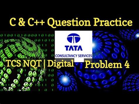 C C Question Practice Tcs Nqt Tcs Digital Program Youtube