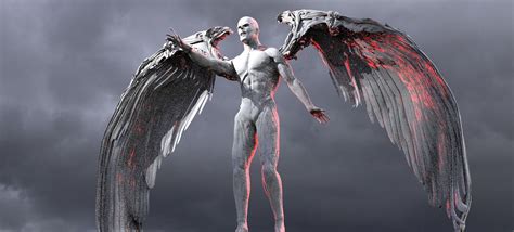 Fallen Angel Arch Dark Lord Sculpture 3d Model Cgtrader