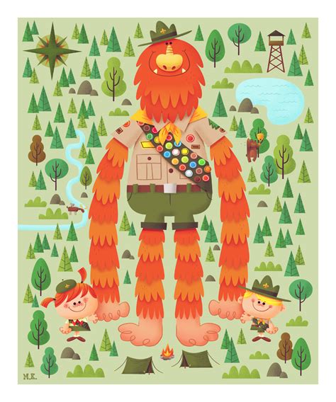 The Art Of Matt Kaufenberg Sasquatch Troop Print Now Available