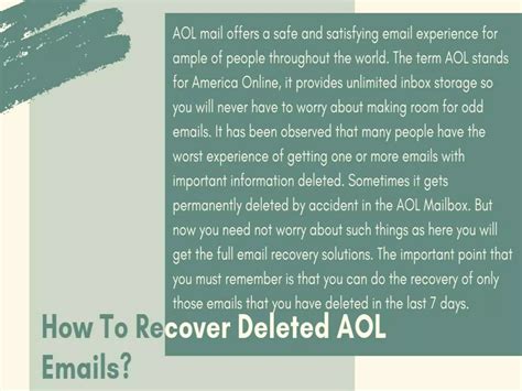 Restore Aol Inbox PPT