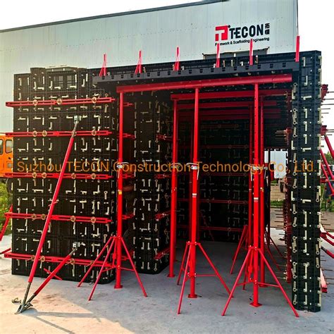 Tecon Plastic Formwork For Wall Slab Column Reusable Mould Adjustable Panels Building Materials