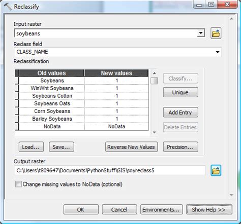 Arcgis Desktop Merge Classes Using Reclassify In Python Geographic