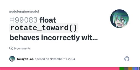 Float `rotatetoward` Behaves Incorrectly With Negative Delta · Issue