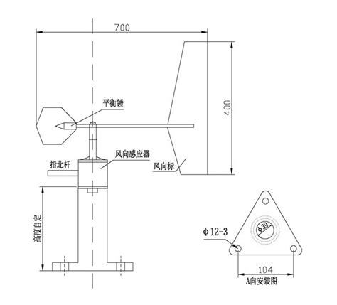 风向仪简笔画 风景简笔画 风速风向仪图片 大山谷图库