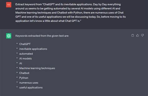extract keywords from text with chatgpt geeksforgeeks