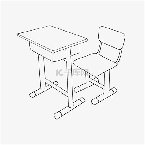 课桌简笔画素材图片免费下载 千库网