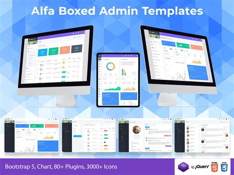 Alfa Boxed Bootstrap Admin Template Dashboard Template Templates Admin