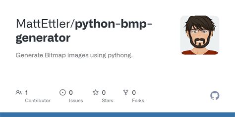 Github Mattettlerpython Bmp Generator Generate Bitmap Images Using Pythong Rpython