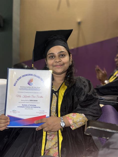 swetha konda on linkedin btechgraduate milestone grateful nextchapter futureforward