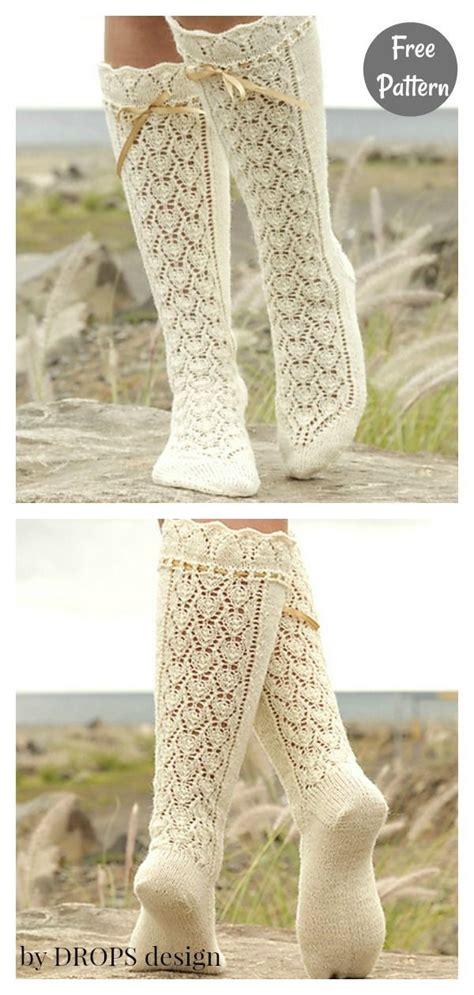 Knitted Knee High Socks Pattern