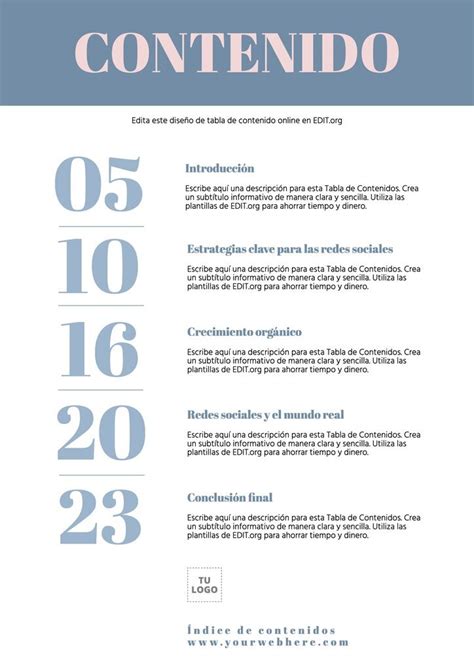 Tablas De Contenido At Reva Forbes Blog