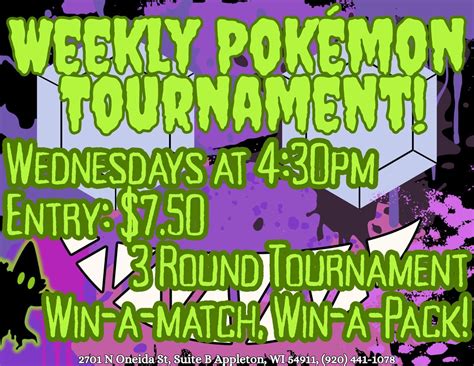 Pokémon Weekly Tournament At Gnome Games Appleton North 2701 N Oneida St Ste B Appleton Wi