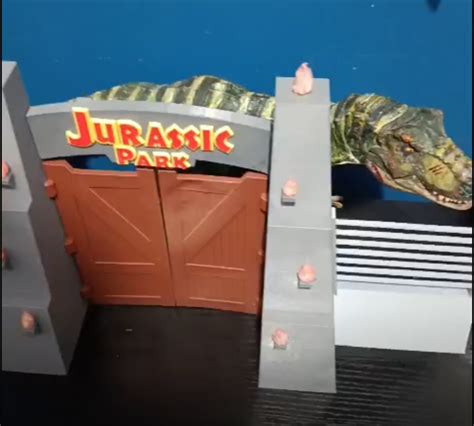 🦖 Jurassic Park Gate・ 3d File For 3d Printing・cults