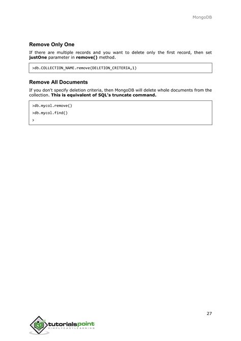 Mongodb Tutorial Pdf