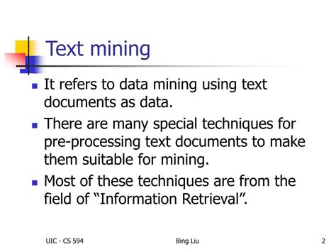 Ppt Chapter 7 Text Mining Powerpoint Presentation Free Download