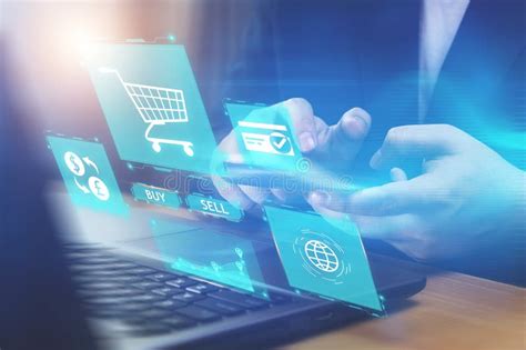 Businessman Using Laptop Computer With Alerts Warning Triangles