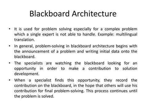 Blackboard Architecturepptx
