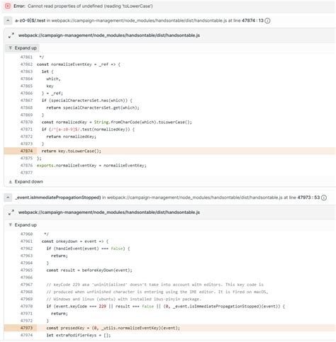 Gh 2096 Exception Cannot Read Properties Of Undefined Reading