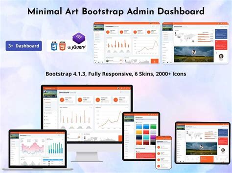 Minimal Art Responsive Bootstrap 4 Admin Dashboard And Webapp Templates Dashboard Template