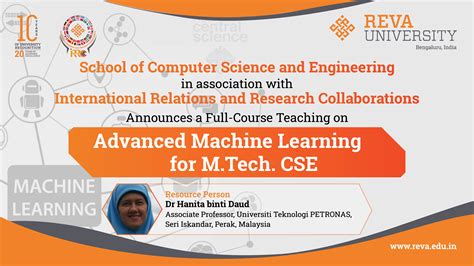 Advanced Machine Learning For M Tech Cse Reva University