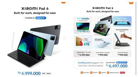 Xiaomi Pad 6 Siap Dirilis Di Indonesia Intip Bocoran Spesifikasi Dan Harganya TribunNews Com
