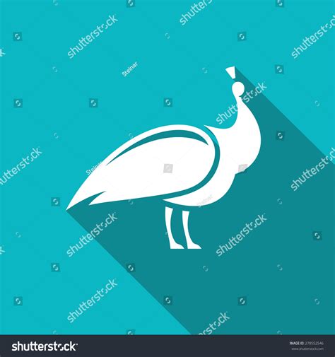 Peacock Sign Vector Illustration Stock Vector Royalty Free 278552546