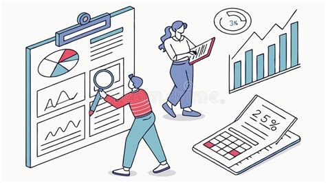Business Person Analyzing Chart Data Illustration For Finance And Reporting Vector Design
