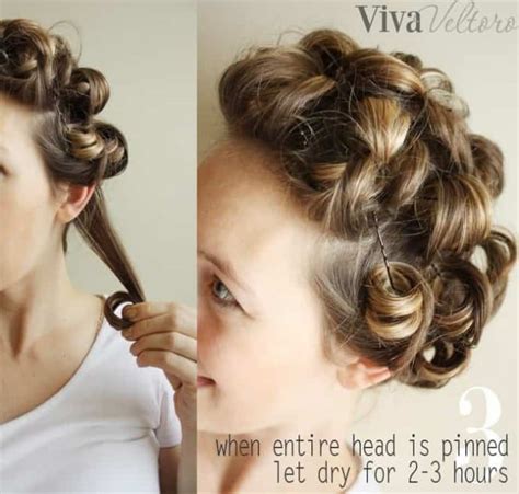 Pin Curls Long Hair Bobby Pin Curls Pin Curl Hair Pin Up Curls How To Curl Short Hair Diy