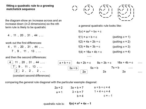 Median Don Steward Mathematics Teaching Quadratic Nth Term