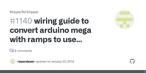 Wiring Guide To Convert Arduino Mega With Ramps To Use Klipper With Raspberry · Issue 1140
