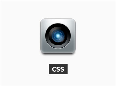 Pure Css Camera Icon By Joe Mckie On Dribbble
