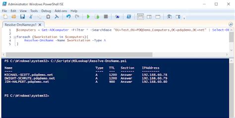 What Is The Powershell Equivalent Of Nslookup Pdq