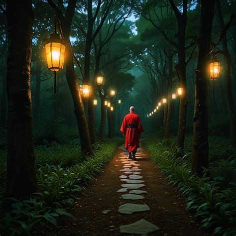 Transformative PathPrompt Generate A Vivid Image Of A Person Walking Premium AI Generated Image