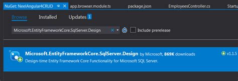 Database First In Net Core 20 Step By Step Angular 4 Core 20 Crud Operation Part I Neel