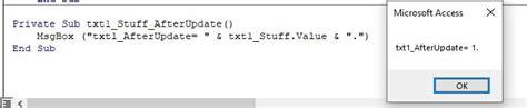 Vba Access 2010 Combobox Events Do Not Trigger At All Stack Overflow